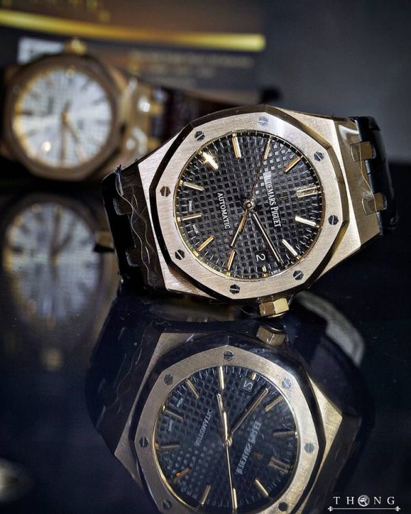Audermars Piguet Royal Oak ref#15450OR Black Dial - Thongpatek.com